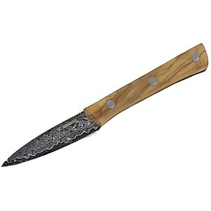 Moorhaus Paring Knife - Japanese VG10 Steel Core Stainless Damascus Blade - Kitchen Chef Knives