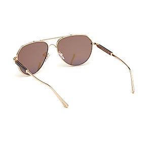 Tom Ford FT0670 - 28E Sunglasses Gold Frame w/ Brown Lens 61mm