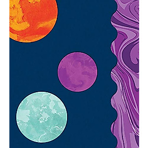 Carson Dellosa Galaxy 36-Piece Planets Bulletin Board Cutouts, Marble Planet Cutouts for Bulletin Board and Classroom Décor, Galaxy Classroom Cutouts, Space Classroom Décor
