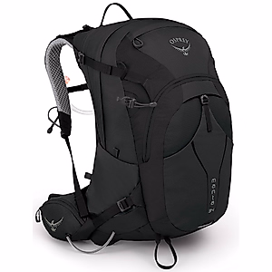 Osprey Manta 34L Men's Hiking Backpack with Hydraulics Reservoir, Black, One Size