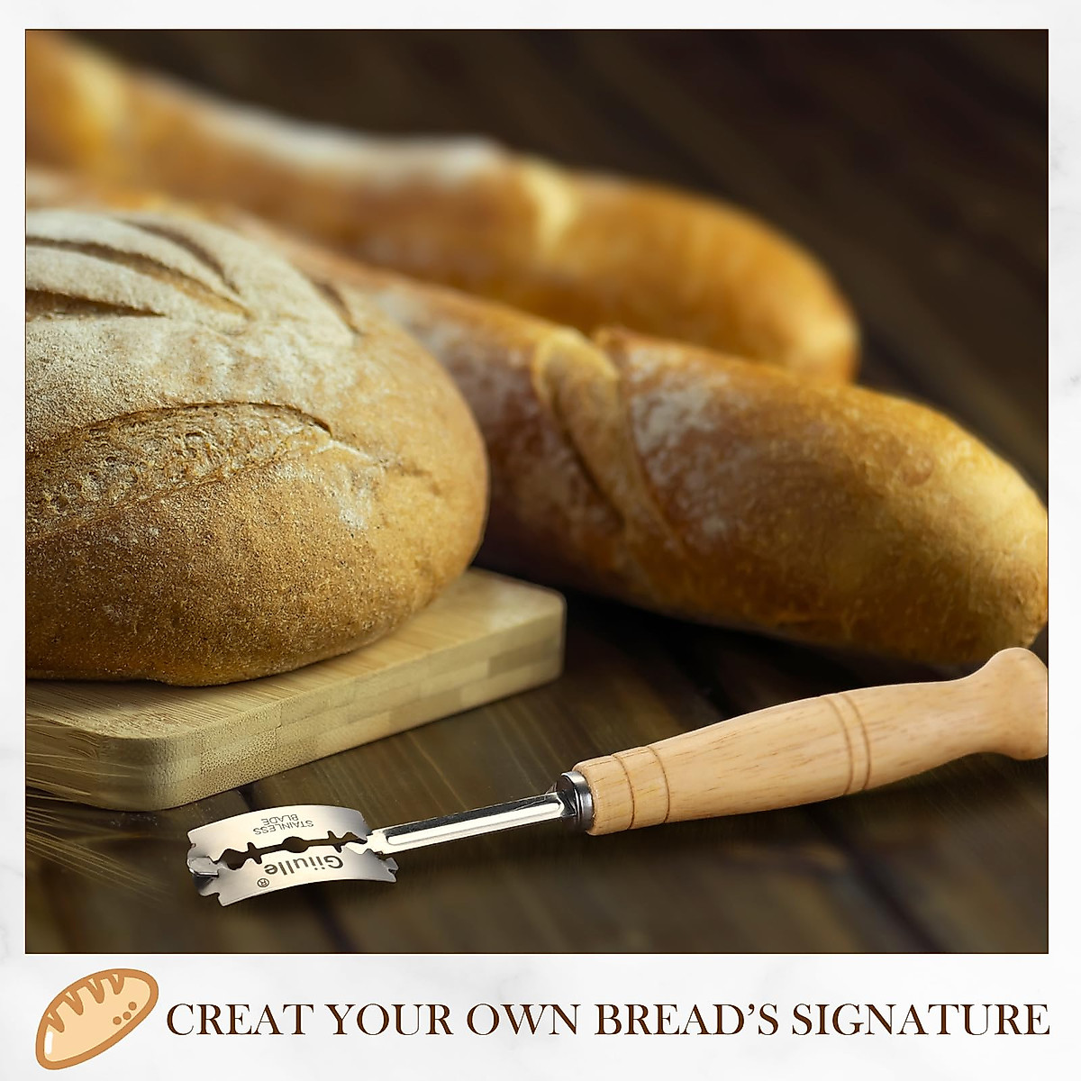 Thyle 2 Pack 9 Inch Banneton Bread Proofing Basket Set Round Rattan Sourdough Bread Baking Supplies with Liner Silicone Bread Sling Bread Making Supplies Tools Scraper Kit Bread Lame with Blades Brush