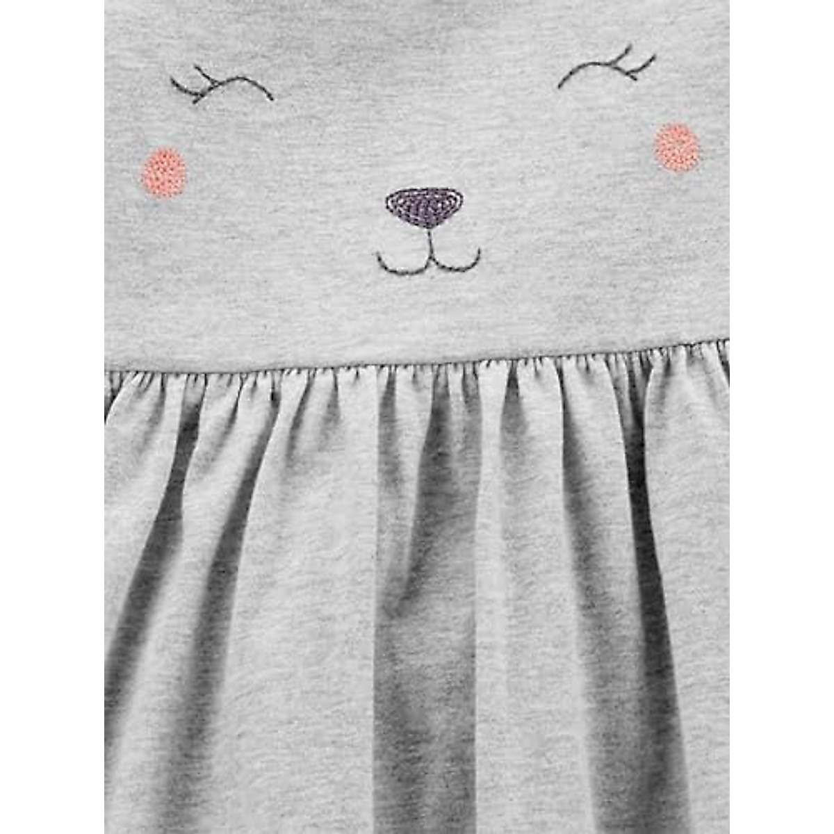 Simple Joys by Carter's Girls' Short-Sleeve and Sleeveless Dress Sets, Pack of 2, Pink Elephants/Grey Bear, 3-6 Months