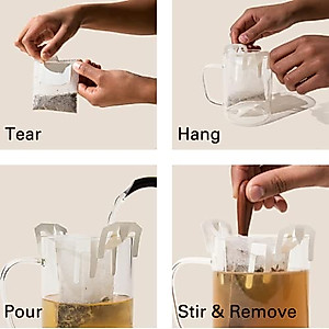 Good Pharma Variety Pack, 2 Infusers of Each Tea - Brain Grain, No Worries, Rest Assured, Immunity, Organic, Pour-Over Brew (8 Count)