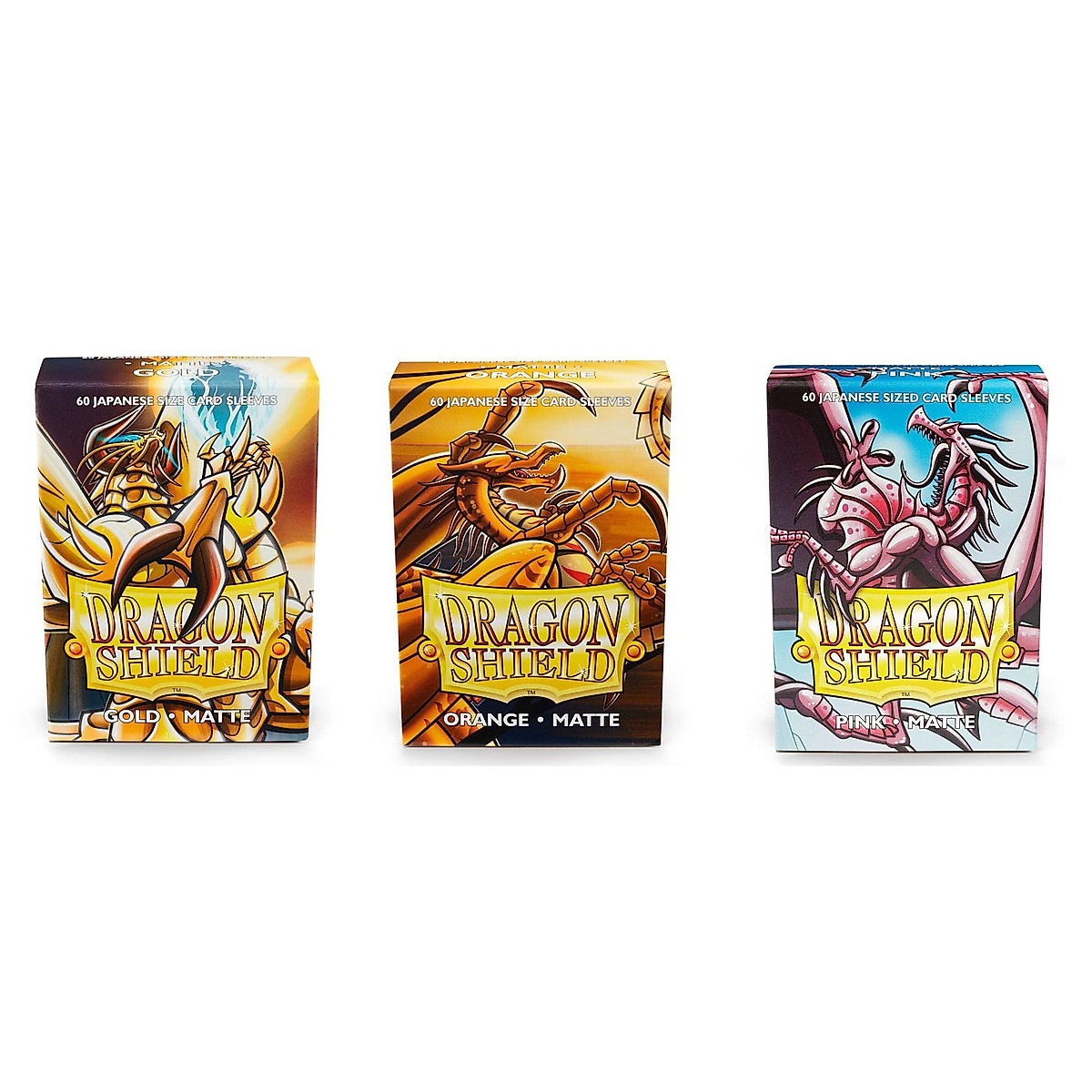 Dragon Shield Bundle: 13 Packs of 60 Count Japanese Size Mini Matte Card Sleeves - All Available Colors - 780 Sleeves