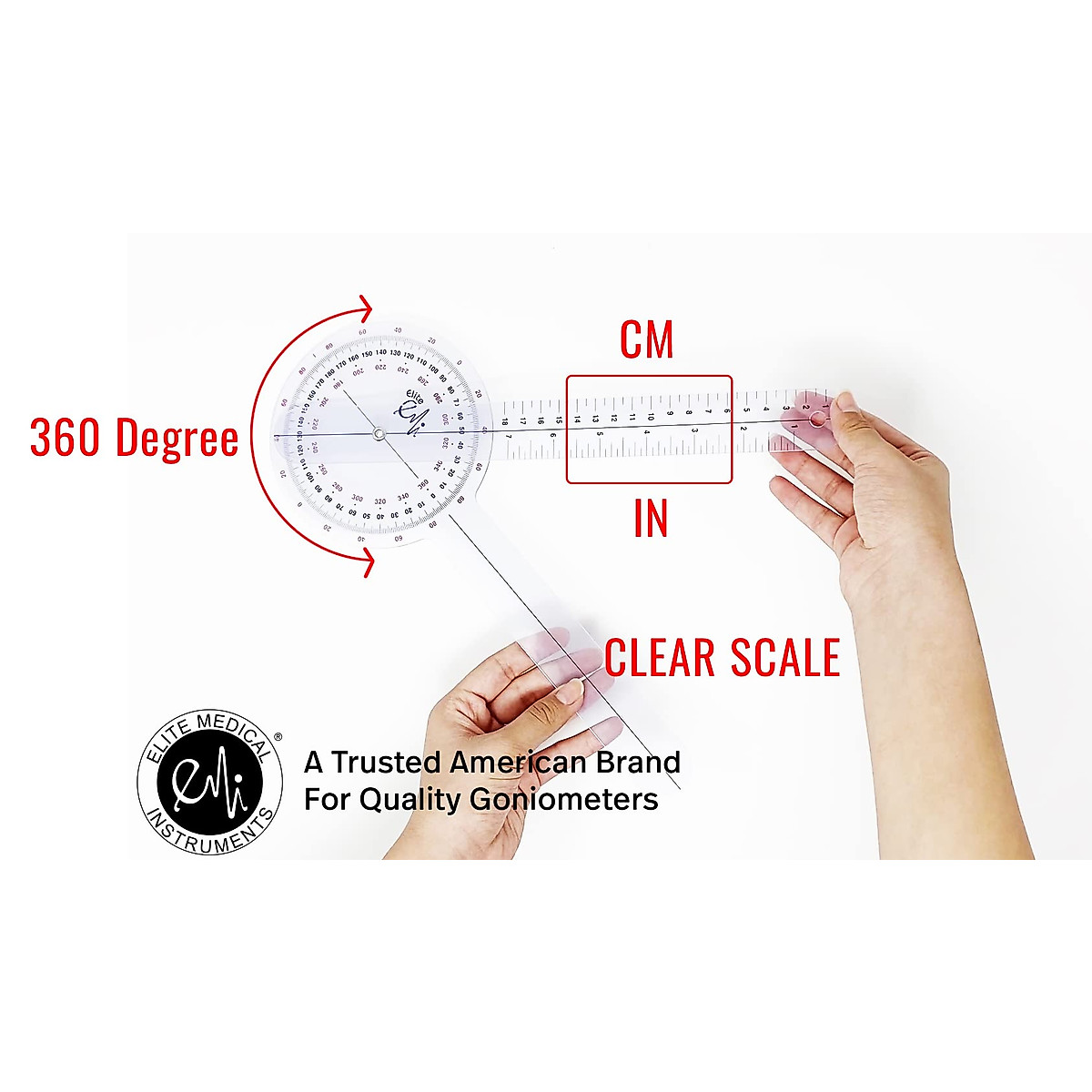 EMI 12" Goniometer and Finger Goniometer 2 Piece Set