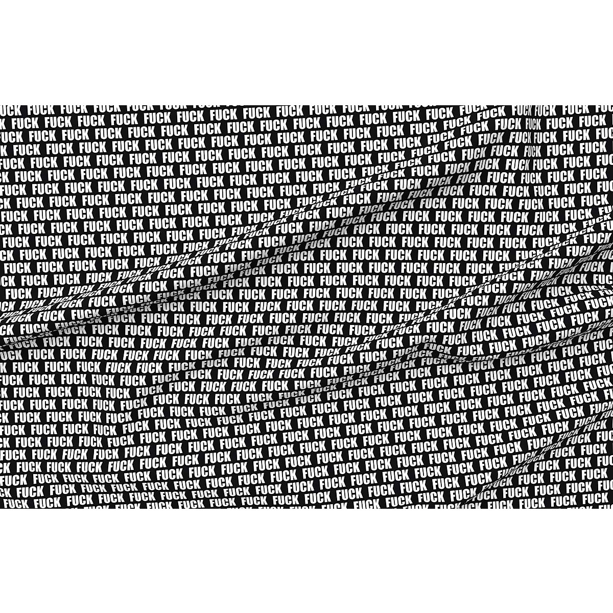 Spoonflower Fabric - F Word Curse Words Swear Profanity Adult Mature Block Text Black and Printed on Petal Signature Cotton Fabric Fat Quarter - Sewing Quilting Apparel Crafts Decor