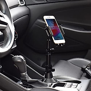 CZDYUF 360 Degree SUV Truck Car Cup Holder Mobile Phone Mount Adjustable Angle Stand Cradle for 3.5-6.7" Cellphone