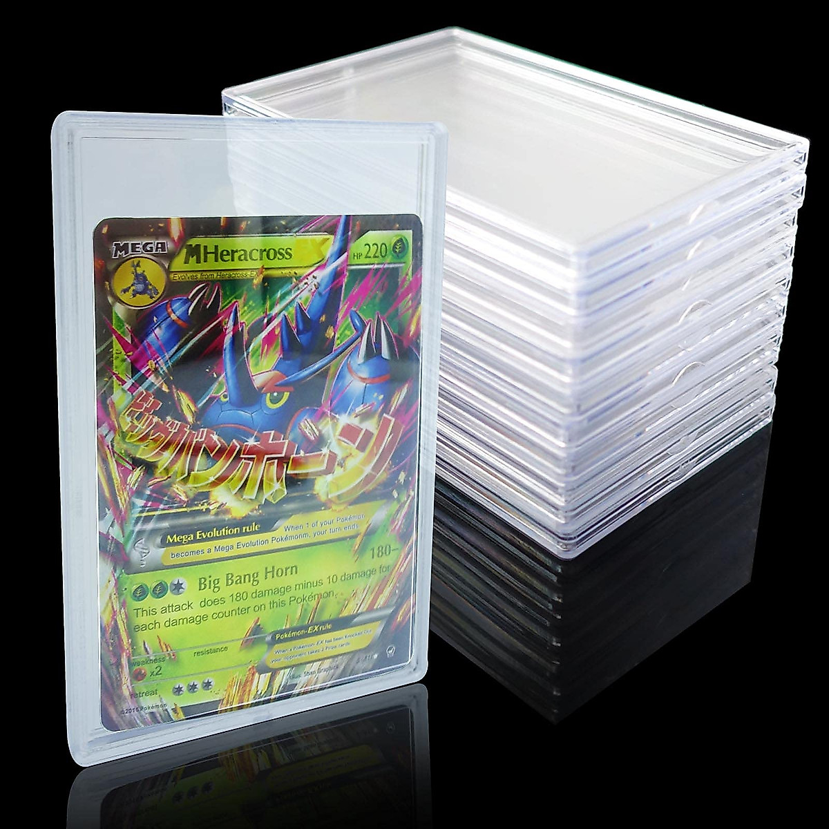 tutata Full Protect Trading Card Holder 10 PACKS Rigid Baseball Card Case for Standard Cards
