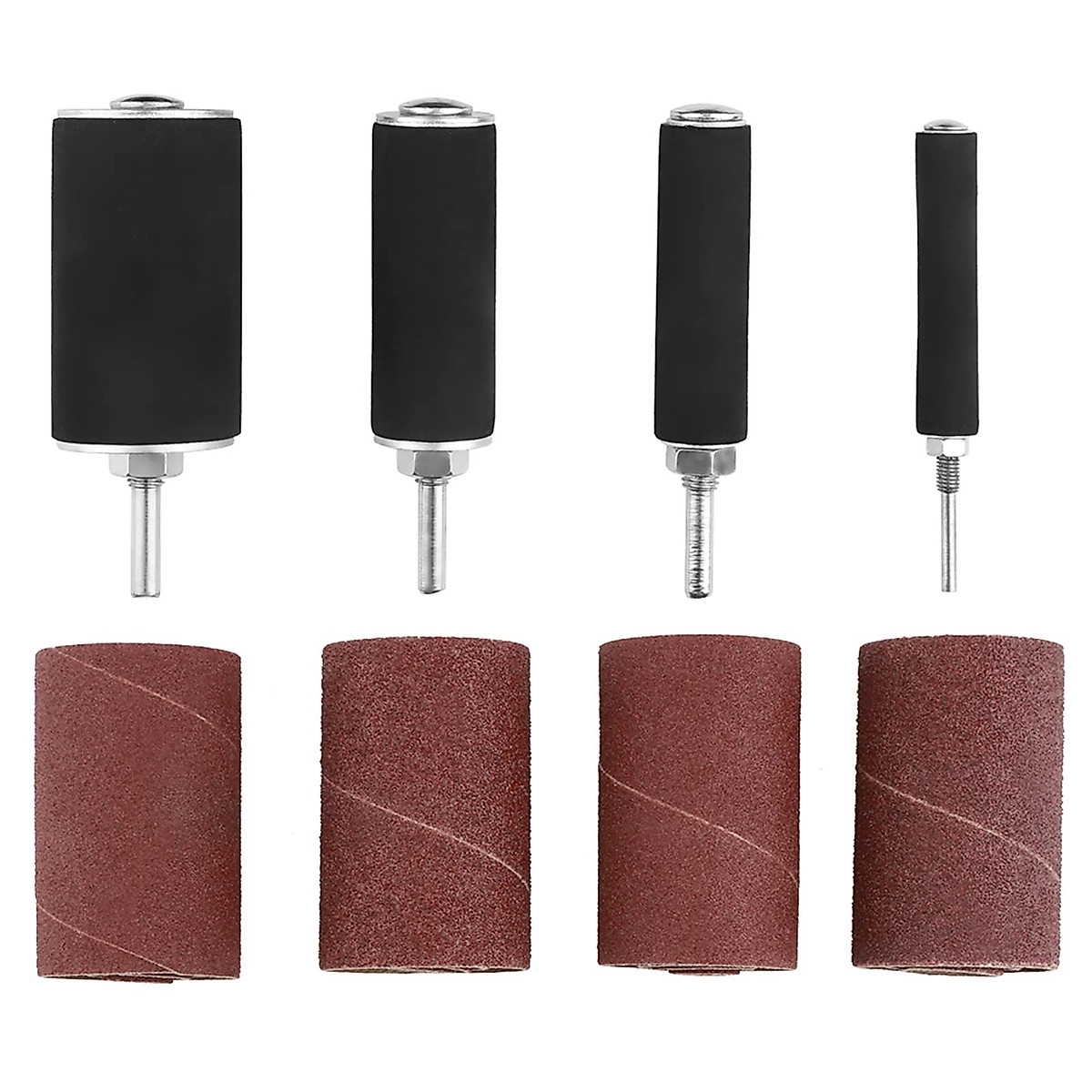 Sanding Drum Kit, Wear Resistant 20pcs Drum Sander Kit, Spindle Sanding Drum Sander Tool Kit, Woodworking for Carpentry Home Improvement DIY