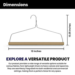 Norton Supply Heavy Duty Wire Clothes Hangers – Galvanized Steel Hangers 10.5" Gauge for Men, Women, Suits, Coats, Pants, Shirts, Dresses, Skirts and Drapes - Hanging Hooks for Closet, Cabinet