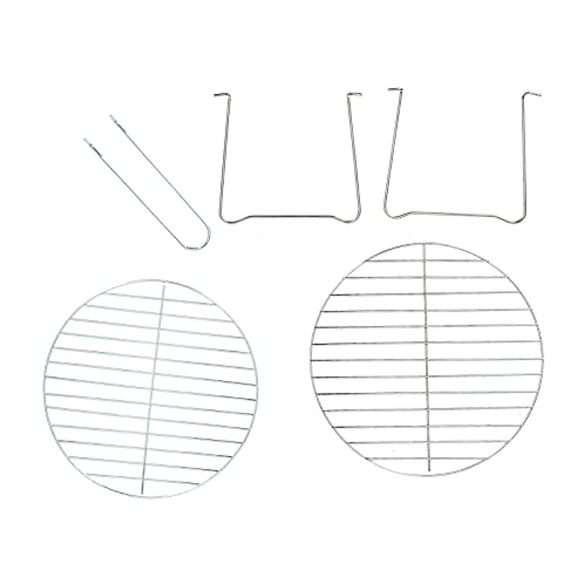 Mini Round Barbecue Grill Set, Portable Iron Charcoal Grill, with A Handle, for Home Kitchen BBQ Picnic Camping