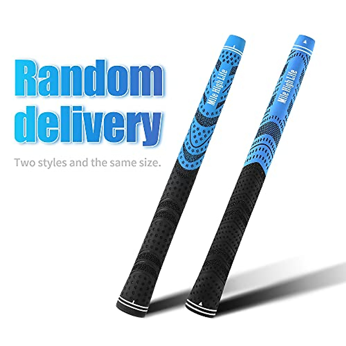 Mile High Life | Avid Golf Club Grips | 3, 13 Pc Set Bundle Golf Grips | Multi-Compound Rubber Golf Grip | (3 Pieces Blue,Standard)