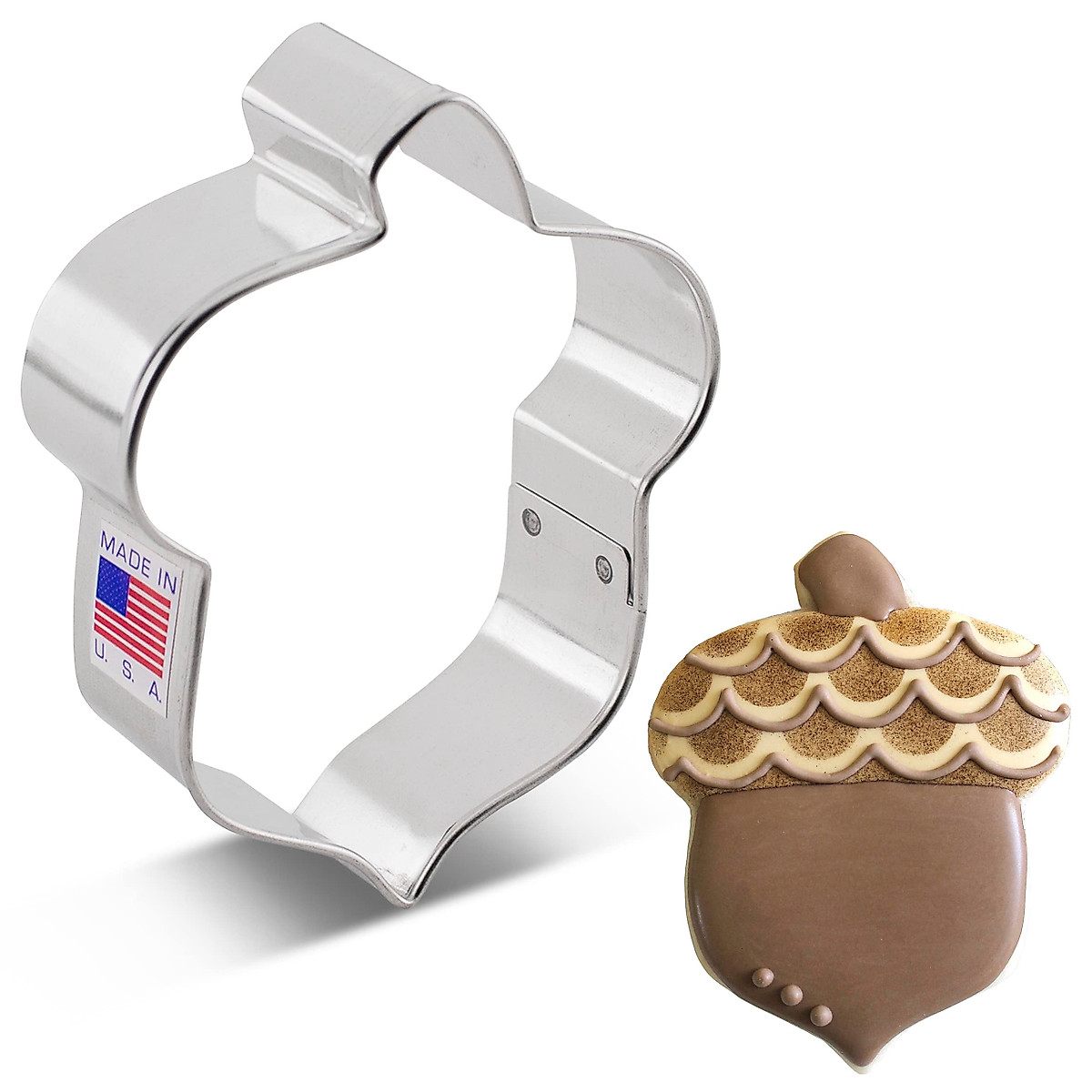 Acorn Woodland Cookie Cutter 3.5" Made in USA by Ann Clark