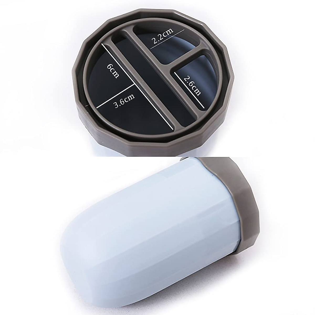 Travel Toothbrush Cup Case, Portable Plastic Toothbrush Holder Case Toothbrush Travel Containers with Cover Toothpaste Storage Box for Travel Business Trip Home Camping School Daily Uses