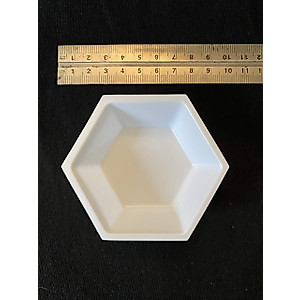 Hexagonal Weighing Boats, W-H64-WA-100, 64mm, Medium, White Anti-Static, Pack of 100