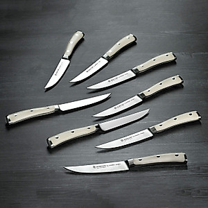 Wusthof Classic Ikon Creme Steak Knife Set with Wood Case (6 Piece)