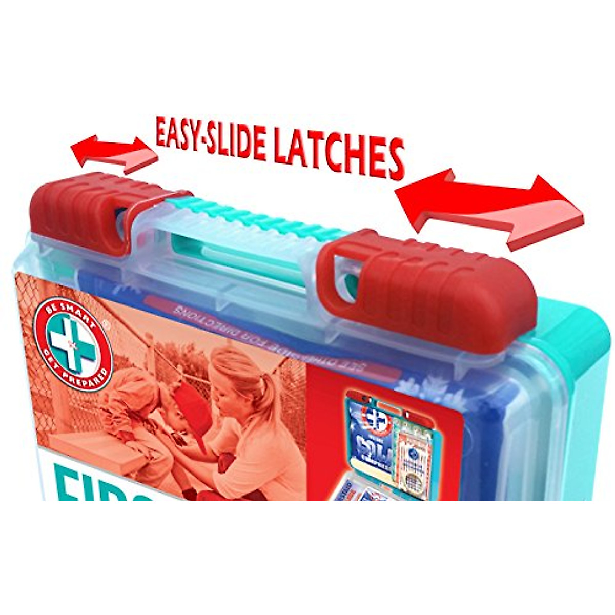 Be Smart Get Prepared 85 Piece First Aid Kit: Clean, Treat, Protect Minor Cuts, Scrapes. Home, Office, Car, School, Business, Travel, Emergency, Survival, Hunting, Outdoor, Camping & Sports, FSA HSA