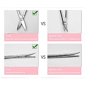 JIUKE Professional Nail Care Manicure Set of 9Pcs,Stainless Steel Pedicure Tool,Finger File Nail Clippers Grooming Kit,With Pink Travel Size Case for Women