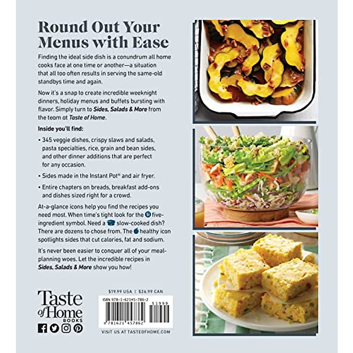 Taste of Home Sides, Salads & More: 345 side dishes, pasta salads, leafy greens, breads & other enticing ideas that round out meals. (Taste of Home Classics)