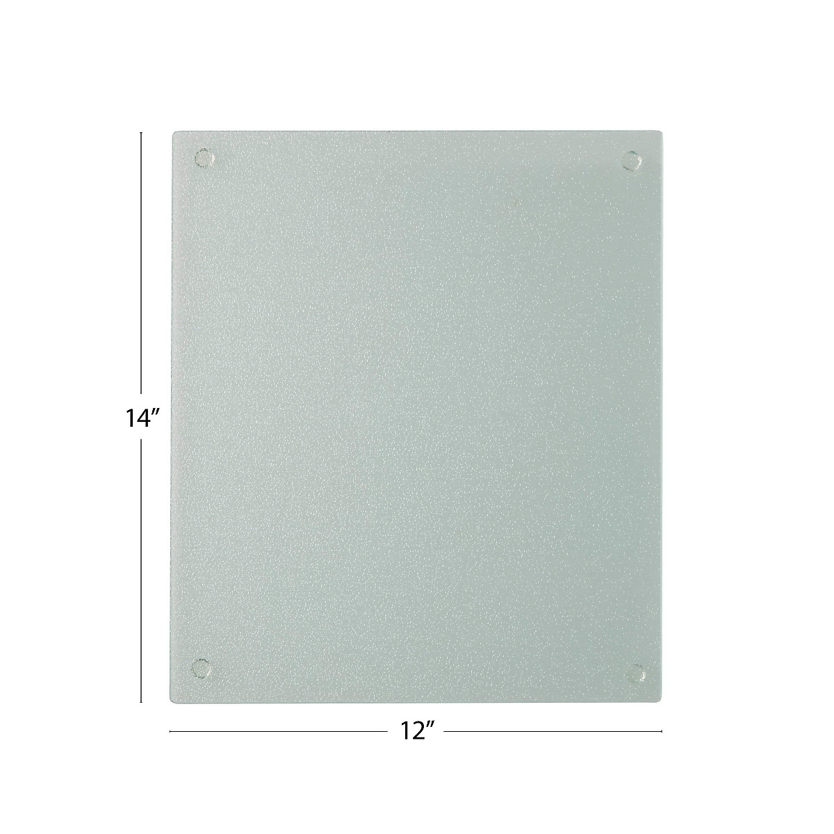 Farberware Large Glass Utility Cutting Board, Dishwasher-Safe Tempered Glass Kitchen Board with Non-Slip Feet, Scratch Resistant, Heat Resistant, Shatter Resistant, 12-Inch-by-14-Inch, Clear