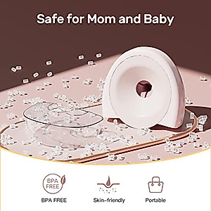 NCVI Wearable Breast Pump, Breast Pump Hands Free, Double Electric Breast Pump, Portable Breast Pump with 3 Modes & 9 Levels, Wireless Breast Pump, LCD Display, Rechargeable, 21/24mm Flanges, 1 Pack