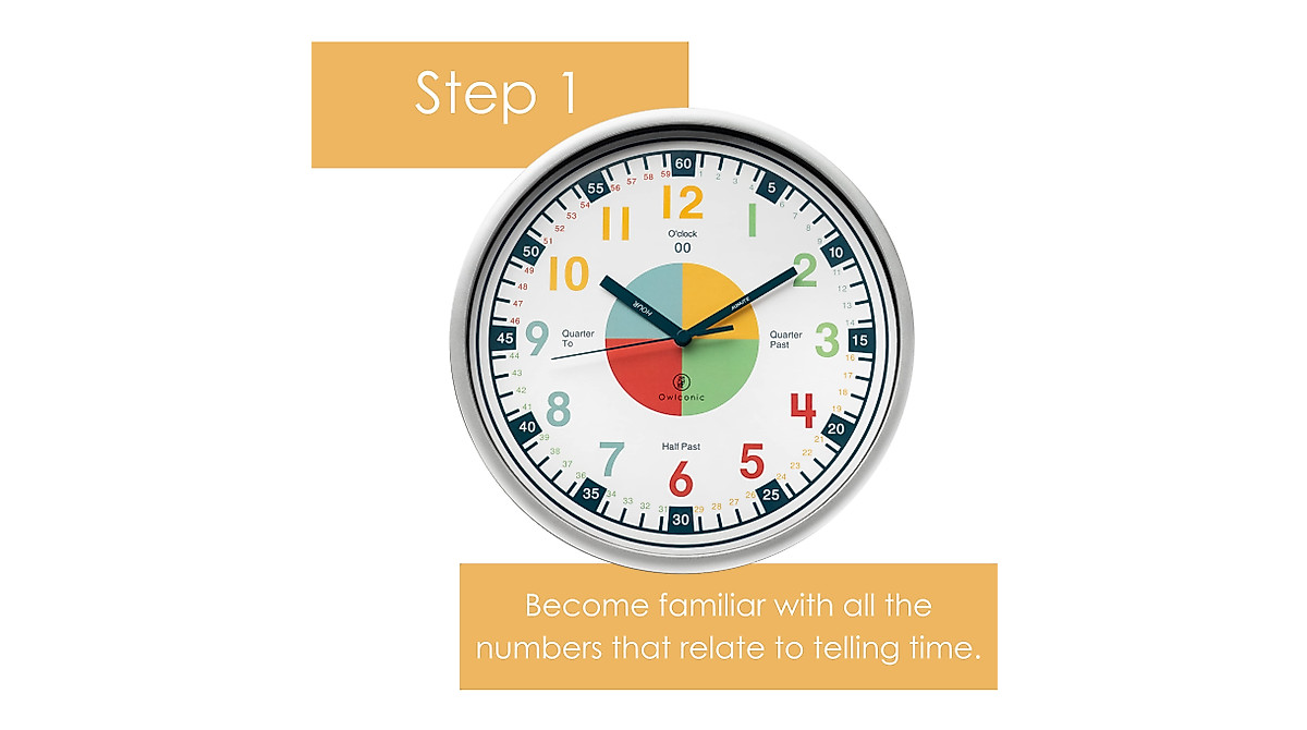 Learn Time with OWLCONIC Teaching Clock & Kids Watch