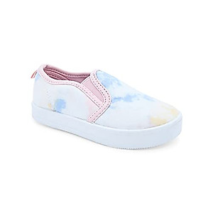 OshKosh B'Gosh Girls Maeve Slip On Shoe, White Multi, 7 Toddler