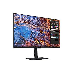 SAMSUNG 32-Inch ViewFinity S80PB Series UHD Monitor, DCI-P3 98%, VESA DisplayHDR 600, IPS Panel, Matte Display, USB-C, PIP/PBP, Intelligent Eye Care, LS32B806PXNXGO, 2023,Black