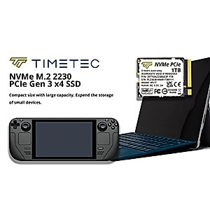 Timetec 1TB M.2 2230 SSD NVMe PCIe Gen3x4 Single Sided Solid State Drive Compatible with Steam Deck, Microsoft Surface pro 9/ pro 8/pro 7+/pro X/laptop3/laptop4/laptop go/book3, Mini PCs