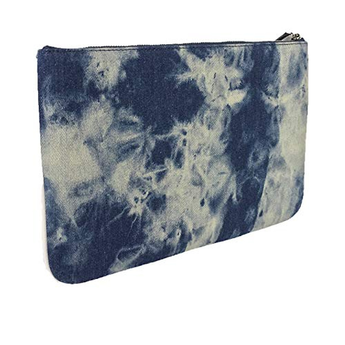 Kate Spade Jackson Tie Dye Denim Large Zip Pouch Clutch, Blue Multi