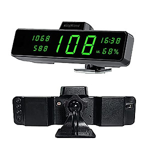 Kingneed C3020 Universal HUD Head Up Display GPS Digital Speedometer with Humidity Detector, MPH Over Speed Warning, Works for Cars & Other Vehicles
