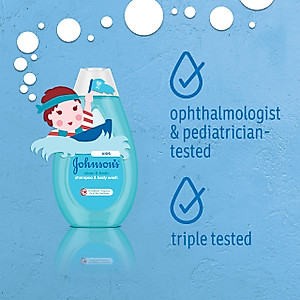 Johnson's Kids Clean & Fresh Children's Shampoo & Body Wash, Tear-Free, Paraben-, Sulfate- & Dye-Free, Hypoallergenic & Gentle on Toddlers' & Kids' Developing Hair, FreshBoost Scent, 13.6 fl. oz