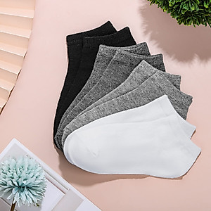 URATOT 24 Pairs Kids' Low Cut Socks Boys' or Girls' Half Cushion Socks Athletic Ankle Socks