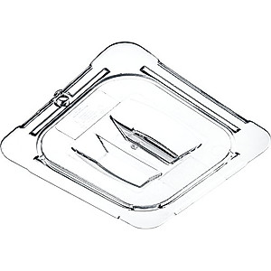 Carlisle FoodService Products 10310U07 StorPlus Sixth Size Polycarbonate Universal Handled Food Pan Lid, Clear
