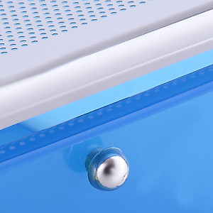 Giantex Rolling Storage Cart w/ 4 Drawers 2 Shelves Metal Rack Shelf Home Office School Beauty Salon Utility Organizer Cart with Wheels (Blue & Green)