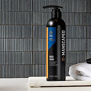 MANSCAPED® Buff Bundle Full-Body Shower Kit Including The Body Buffer Silicone Scrubber & Two 16oz Bottles of UltraPremium Persevere™ Body Wash, Luxurious Clean Formula Infused with Aloe Vera
