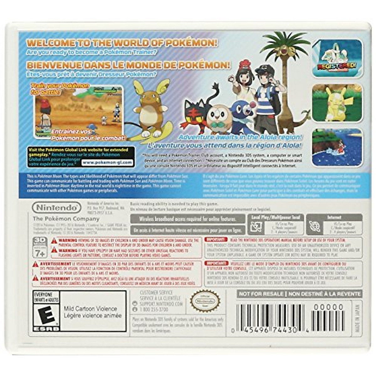 Pokemon Sun and Pokemon Moon Dual Pack - 3 Bonus First Partner Pokemon Figures (Nintendo 3DS)