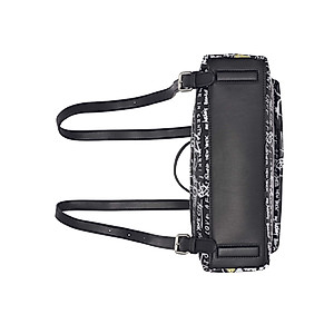 DKNY Women's Multipurpose Fashion Backpack, Black Iconic Graffiti Tilly, One Size