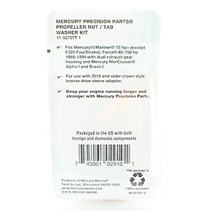 MERCURY OEM Propeller Nut and Tab Washer Kit 11-52707T 1