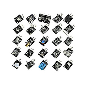 Alician for Arduino 45 in 1 Sensors Modules Starter Kit Better Than 37in1 Sensor Kit 37 in 1 Sensor Kit UNO R3 MEGA2560 OPP Bag