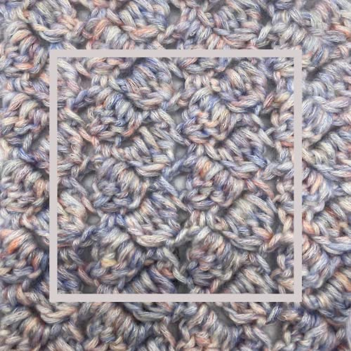 Cotton to The Core Medium Weight Extra Soft Baby Cotton Blend Yarn for Knitting Crocheting Blankets, Chainette, Bulk Size 3 Skeins, 654yds/300g (Steel Blue)