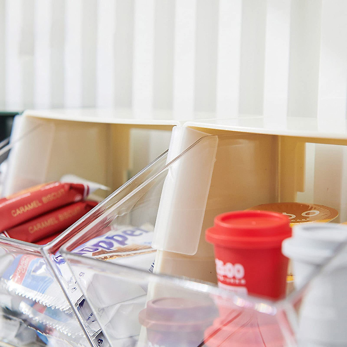 Tea Bags Storage Holder Dustproof Milk Tea Bag Organizer Rack Detachable Storage Box Divided Storage Bins Tea Bag Holder Organizer