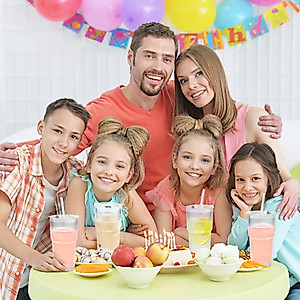 Icesip 20 oz 4 Pcs Drinking Glass Set with Straw and Lid Vertical Stripes Ribbed Iced Coffee Mugs Vintage Glass Cup for Tea Juice Soda Smoothie(Clear*4)