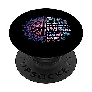 They Whispered To Her You Can't Withstand The Storm - Peace PopSockets Swappable PopGrip