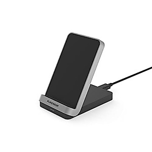 PureGear 10W Fast Wireless Charging Pad with Kickstand, Qi-Certified Wireless Charging Stand for iPhone 11, 11 Pro, 11 Pro Max, SE,Xs Max, XR,XS, Galaxy S22, S21,S20,S10,S9 & More Qi Enable Devices