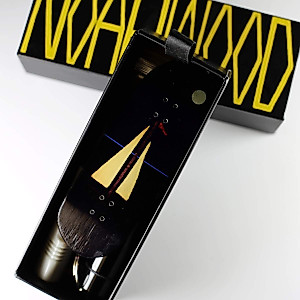 NOAHWOOD 8.0 Fingerboards Mini Skateboarding (NW8.0 360flip Deck) + (Update NW Prince 34mm Trucks) + (UpdateNW Black Logo Handmade White Wheels)(100x34mm) (Red Kite)