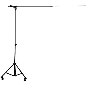 AxcessAbles Heavy Duty Microphone Boom Stand with Weighted Tripod Base | 80-inch Height Overhead Mic Stand | 96 Inch Boom Arm Stand | Shotgun Video Mic Stand | All Metal, No Plastic Parts