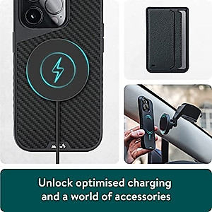 Mous - Case for iPhone 14 Pro - Carbon Fiber - Limitless 5.0 - Protective iPhone 14 Pro Case MagSafe Compatible - Shockproof Phone Cover