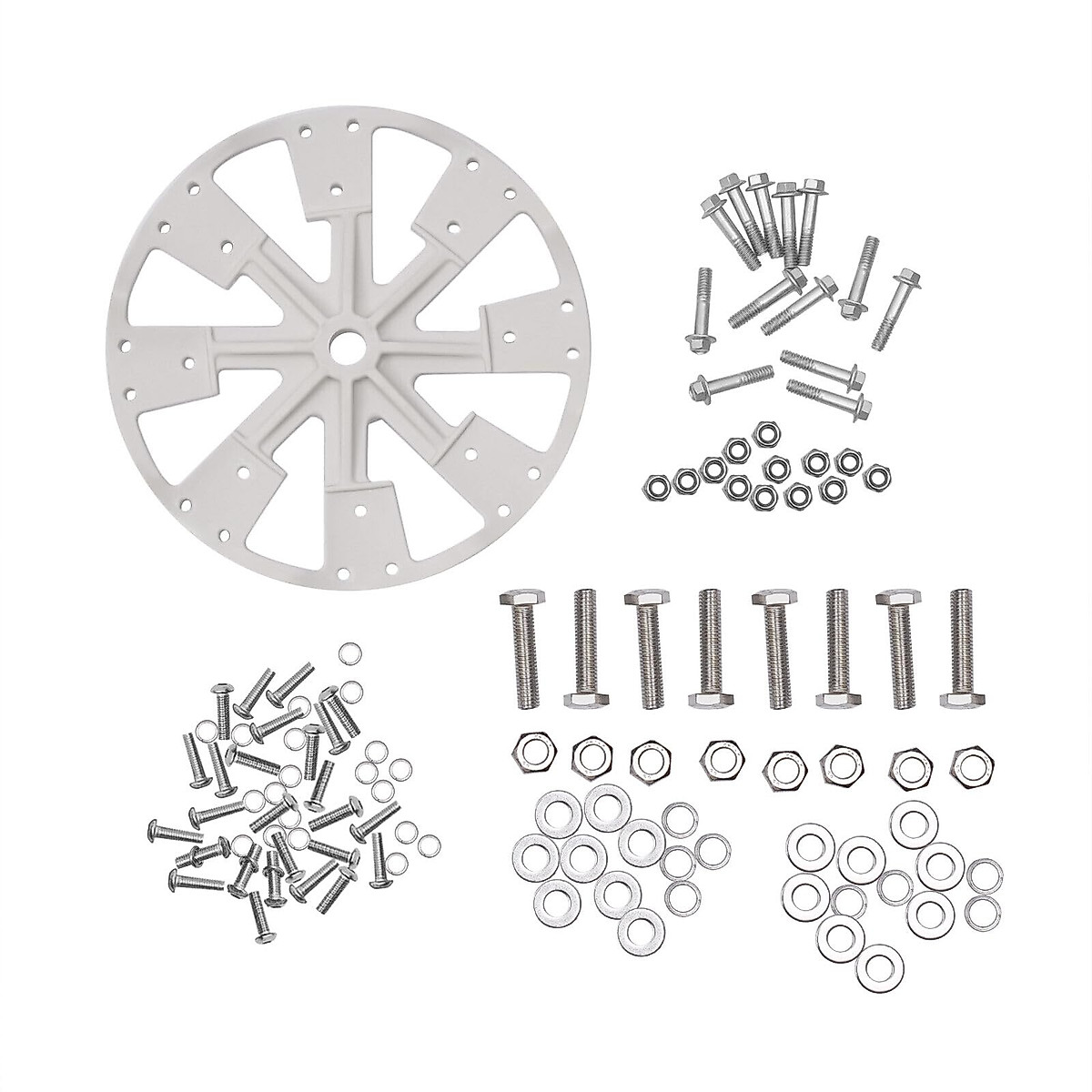 TFCFL Wind Turbine Generator Kit 8 Blades 600W Wind Turbine Generator Kit Wind Power Generator for Marine RV Home Wind Turbine Generator Kit 600W 12V w/ 8 Blades Wind Power Generator for Marine