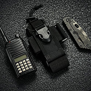 VIPERADE Radio Holster, MOLLE Radio Pouch for Vest, Universal Walkie Talkie Holster Radio Holder for Duty Belt, Police Radio Holder Tactical Radio Pouch for Baofeng, Motorola